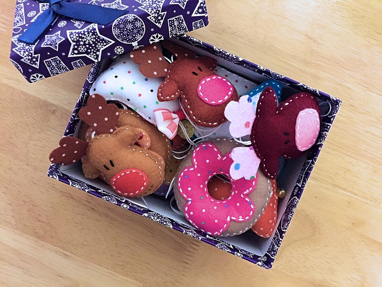 Новогодние игрушки из фетра на елку — 6 ответов | форум Babyblog